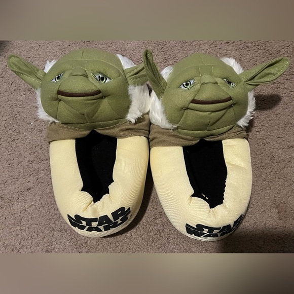 Disney | Shoes | Star Wars Yoda Slippers | Poshmark
